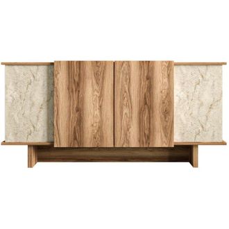 Habitat et Jardin Buffet en bois Diana - 180 x 40 x 81 cm - Travertin