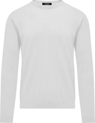 Bomboogie Homme, Pulls, Blanc, Taille: 2XL Pull ras du cou en lin et coton