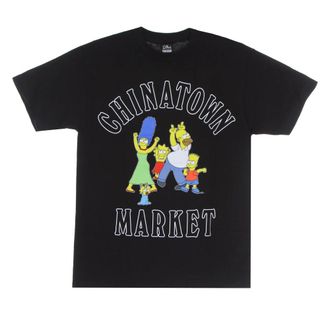 Market Market, Homme, Tops, Noir, Taille: L The Simpsons Tee Homme Noir