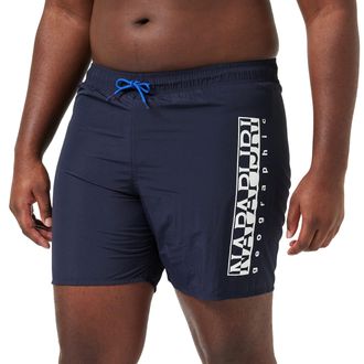 Napapijri Herren Sea Boxer Badeshorts mit Gummizug und Kordelzug in der Taille Bademode Artikel NP0A4GAH V-Box, 176 Blu Marine, XXL