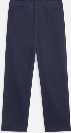 Arket Lockere Hose Aus Baumwolle Und Lyocell -Blau