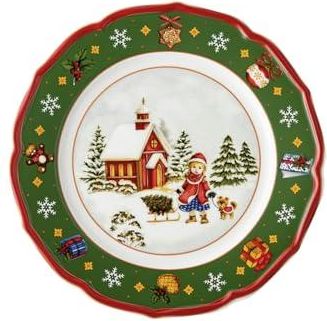 Hutschenreuther Teller flach 22 cm Happy Wintertime 22,00 CM
