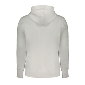 Calvin Klein Logo Cotton Hoodie - White