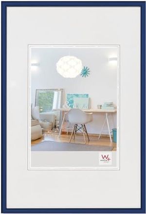 Walther Design Bilderrahmen New Lifestyle Kunststoffrahmen 18x24 cm blau, Doppelpack, KV824LD