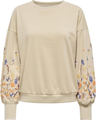 Only Onlbrooke L/S O-Neck Flower SWT Noos