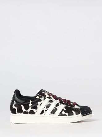 adidas Superstar II Sneaker aus Leder und Ponyfell mit Animal-Print