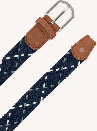 Faguo Ceinture tress&eacute;e bleu blanc et vert - BELT