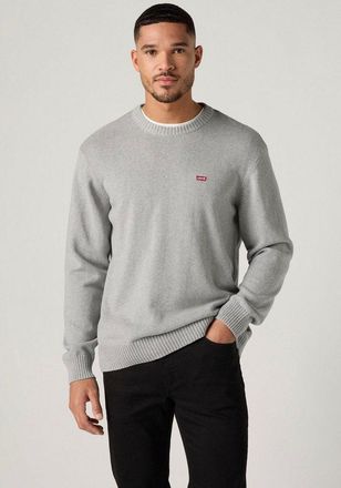 Levi's Strickpullover CLASSIC HM SWEATER mit Logostickerei und aus reiner Baumwolle