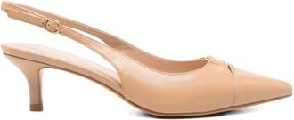 Twinset Femme, Chaussures, Beige, Taille: 36 EU Escarpins Slingback en Cuir