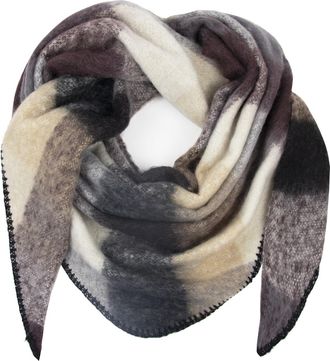 Glamexx24 XXL Schal Damen Schal Halstuch Unisex Schal Poncho Dreieckige Form Trendfarben Winterschal Kariert Schal Viele Variationen