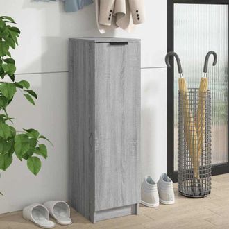 vidaXL Vidaxl - Meuble &agrave; chaussures Sonoma gris 30x35x100 cm Bois ding&eacute;nierie