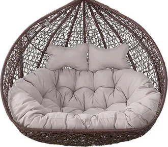 Generic Hängekorb Hängestuhl Rückenkissen Zwei-Personen-Kissen für Hängesessel Doppelkissen Bodenkissen für Drehstuhl Kissen für Hängeschaukel Hängekorb(AAA)