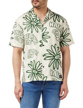 Dr. Denim Dr Denim Herren Madi Shirt Hemd, Knochenblume, M