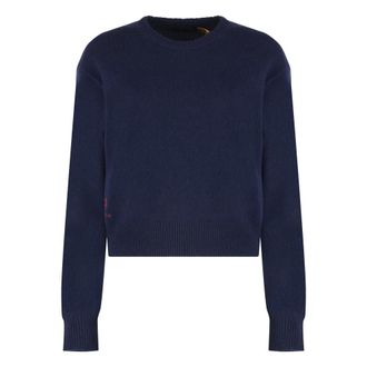 Polo Ralph Lauren Wollmischung-Pullover mit Rundhalsausschnitt - - Knitwear - Damen - Blau - XS