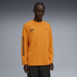 Puma FUTURE.PUMA.ARCHIVE Waffle Relaxed Langarmshirt Unisex, Kleidung,, L
