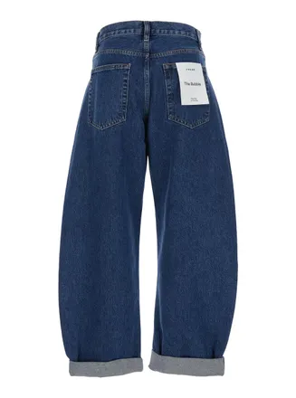 Frame Denim Womens Jeans The Bubble Blue Denim Cotton