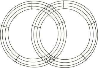 FOMIYES Runde Metallkranzrahmen Kranzrohlinge aus Eisen f&uuml;r Selbstgemacht Weihnachtskr&auml;nze Hochzeitsdeko und Wandbeh&auml;nge