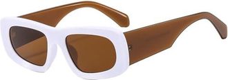 Generic Lunettes De Soleil D&eacute;coratives For Hommes, For Les Vacances En Plein Air, Le Sport, D&eacute;placements Quotidiens Et Femmes(White)