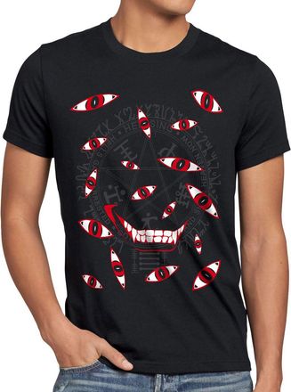style3 Hellsing Eyes Herren T-Shirt Vampir Anime Manga, Gr&ouml;&szlig;e:3XL