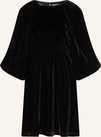 Selected Samtkleid Mit 3/4-Arm schwarz