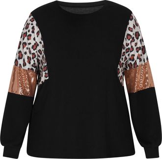 Faina Bluse in gro&szlig;en Gr&ouml;&szlig;en Frauen Schwarz