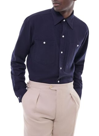 Fursac Chemise en flanelle de coton - Taille XL - Homme