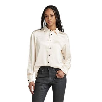 G-Star G-Star RAW Damen Boxy Hemd, Beige (Eggnog D23580-D414-G076), L