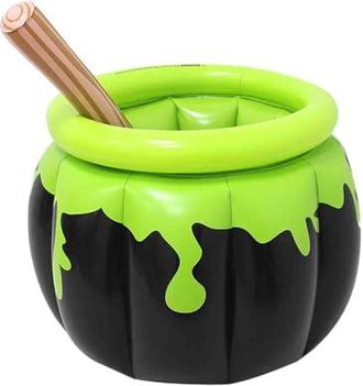 Generic Glaci&egrave;re gonflable pour boissons dHalloween | Chaudron gonflable pour Halloween, bar de service gonflable pour cour, jardin, piscine, flotteur, maison