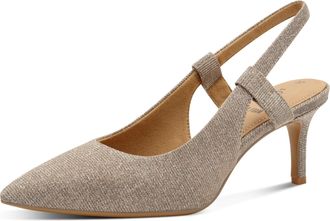 s.Oliver Damen Slingpumps mit Stilettoabsatz Spitz, Gold (Champagne Glit), 37 EU