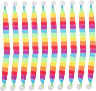 BESPORTBLE 10st&uuml;cke Mini-schals f&uuml;r Bastelarbeiten und Puppenhaustiere Kleine Strickschals aus Weichen Materialien f&uuml;r Weihnachtsdekorationen und Weinflaschenh&uuml;l