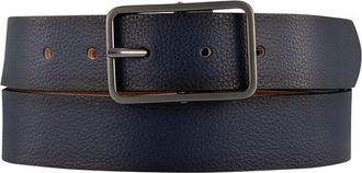 Lindenmann Herren Wendegürtel blau Glattleder