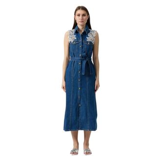 Ermanno Scervino Denim Hemdblusenkleid - - Dresses - Damen - Blau - M