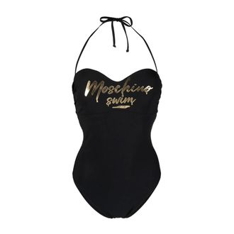 Moschino Femme, Maillots de bain, Noir, Taille: 40 FR 0555 Costume Intero S/cuore