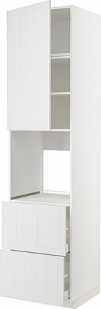 IKEA METOD / MAXIMERA Hochschrank f Backofen+Tür/2Schubl