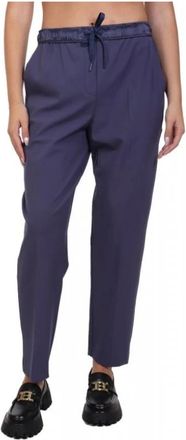 Marella Femme, Pantalons, Bleu, Taille: 42 FR Wide Pantalons