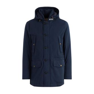 Woolrich Parka Mountain Cloth - Homme - Manteaux - Bleu - Taille: XL