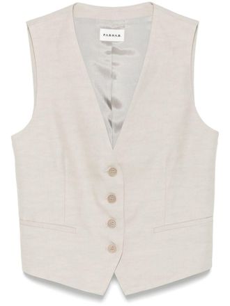 P.A.R.O.S.H. veston à col v - Gris