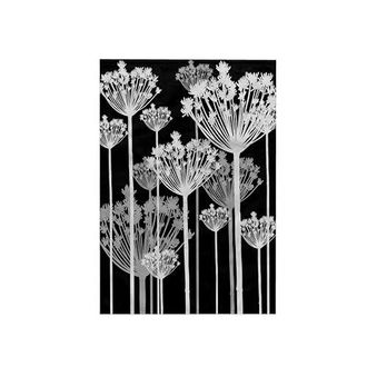 3D Rose Moderne schwarz-wei&szlig;e und graue L&ouml;wenzahn Handtuch, Baumwolle Polyester, Mehrfarbig, 15 x 22