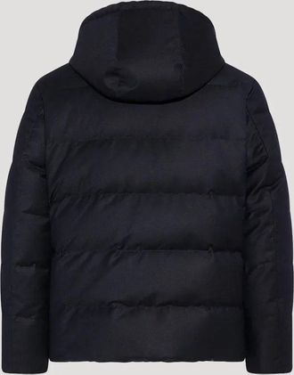 Yves Salomon Womens Short Down Jacket Loro Piana Fabric With Mink Trim Aw23 M