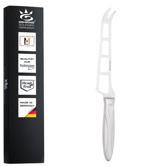 Gehring Solingen Weichk&auml;semesser Serie Ergo Fun I ergonomischer Edelstahlgriff I K&auml;se Messer I rostfreier Edelstahl I K&auml;se Besteck I Made in Germany