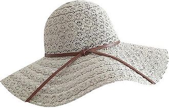 Generic Cocila Chapeau pour Femmes De Soleil Plage Chapeaux DéTé 50+ Casquette Plate en Cuir (Grey One Size) Casquette Camouflage Hommes Kaki ImperméAble Bonn