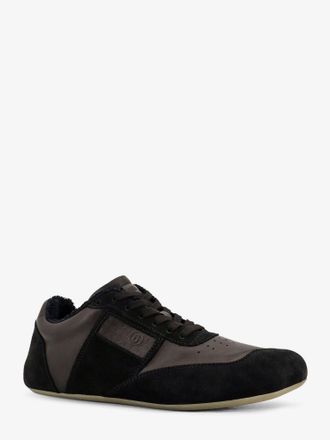 Maison Margiela Mens Sneakers Anatomic Suede And Leather Black Trainers