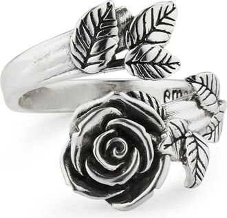 Emanuele Bicocchi Ring - SPIRAL BLOOMING ROSE RING SILVER - Gr. unisize - in Silber - für Damen