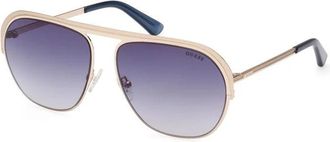 Guess Goldene Metall-Sonnenbrille mit UV-Filter - - Accessories - unisex - Gelb - 59 MM
