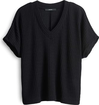 someday Damen Sweatshirt | Sweatshirt USADIE in Gerippter Strickoptik Black, M