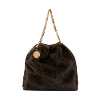 Stella McCartney Sac bandouli&egrave;re &agrave; cha&icirc;ne Falabella - Femme - Sacs - Brun - Taille: ONE Size