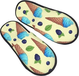 Generic Glace Homme Femme Chaussons Doux Pantoufles Peluche Slippers Pour Automne Int&eacute;rieur Ext&eacute;rieur M
