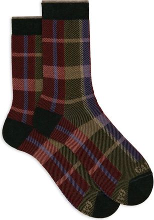 Gallo Gallo, Homme, Sous-v&ecirc;tements, Multicolore, Taille: M Chaussettes Courtes en Coton Tartan