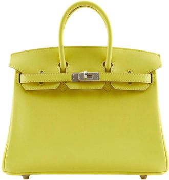 Herm&egrave;s Lime Swift Birkin 25