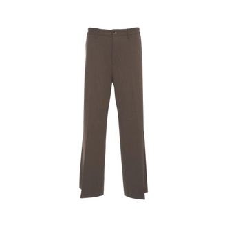 Nine In The Morning Homme, Pantalons, Brun, Taille: L Pantalon Palazzo Pliss&eacute;
